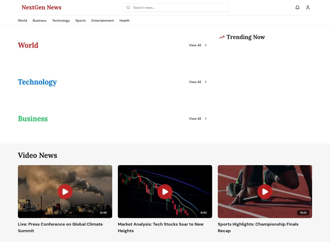 NextGen News Portal