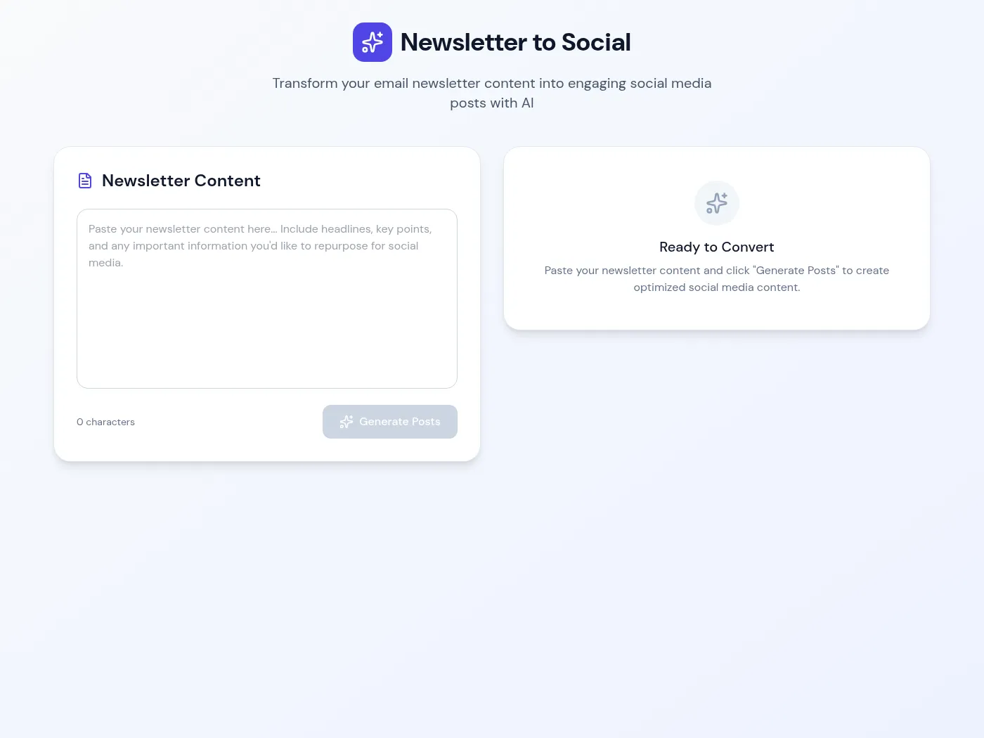 Newsletter-to-Social Post Converter