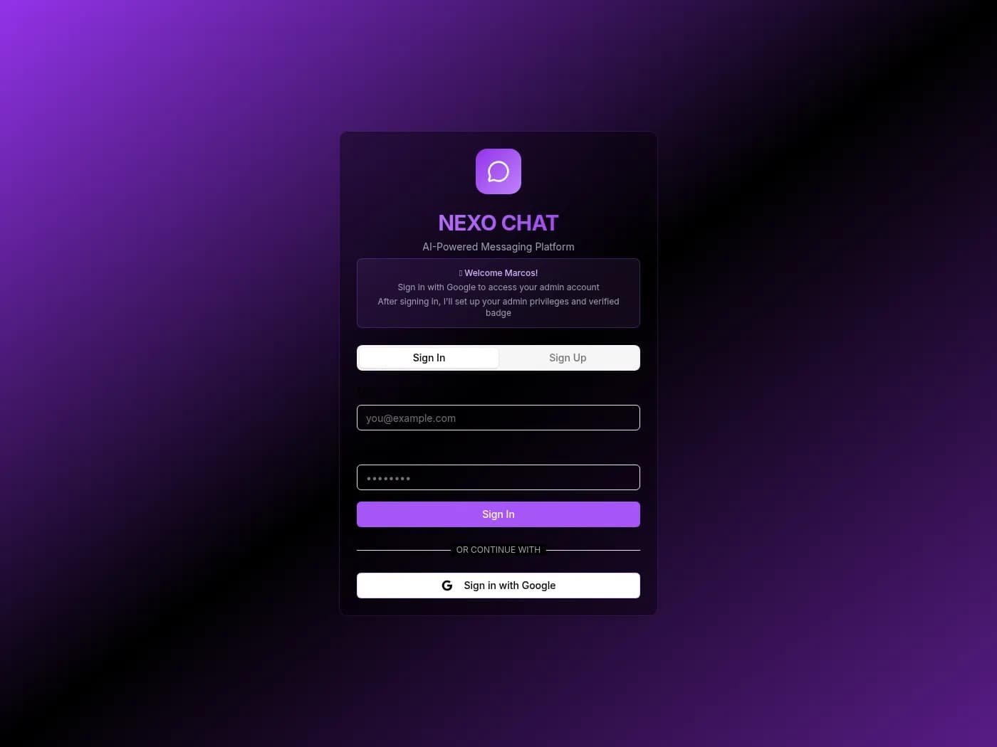 NEXO CHAT – AI-Powered WhatsApp Clone with Enhanced UI