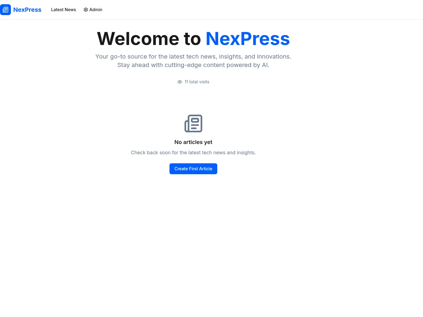NexPress: A Modern News Platform with Automated Blogging Agent Integration