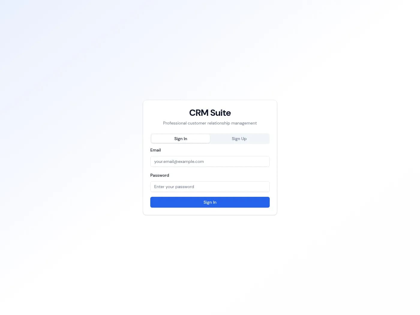 Next-Gen Professional CRM Suite