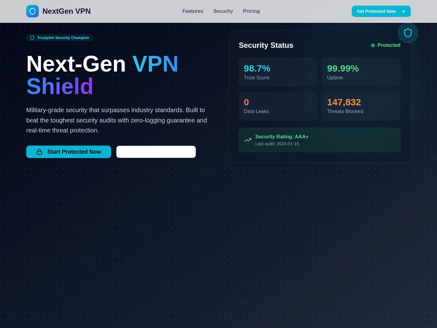 Next-Gen Secure VPN Service
