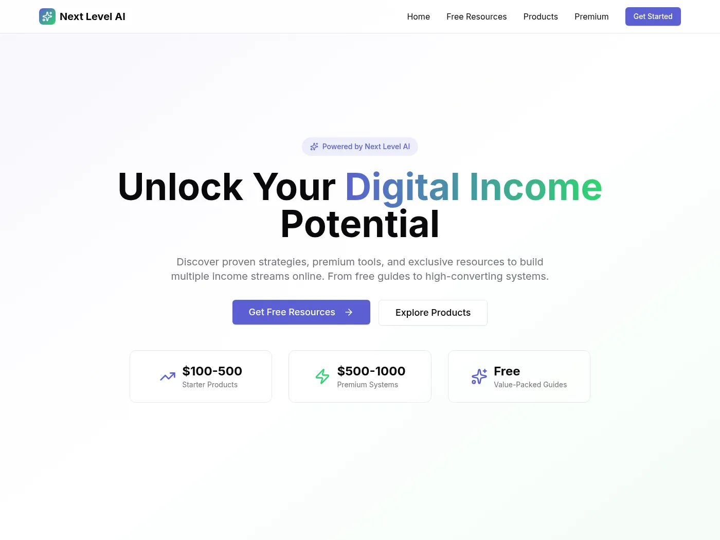 Next Level AI: Online Money-Making Platform