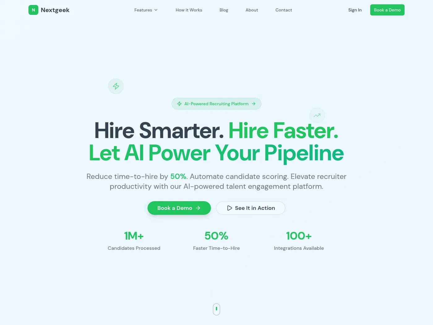 Nextgeek 2.0 – Modern AI-Powered ATS & Engagement Platform Redesign