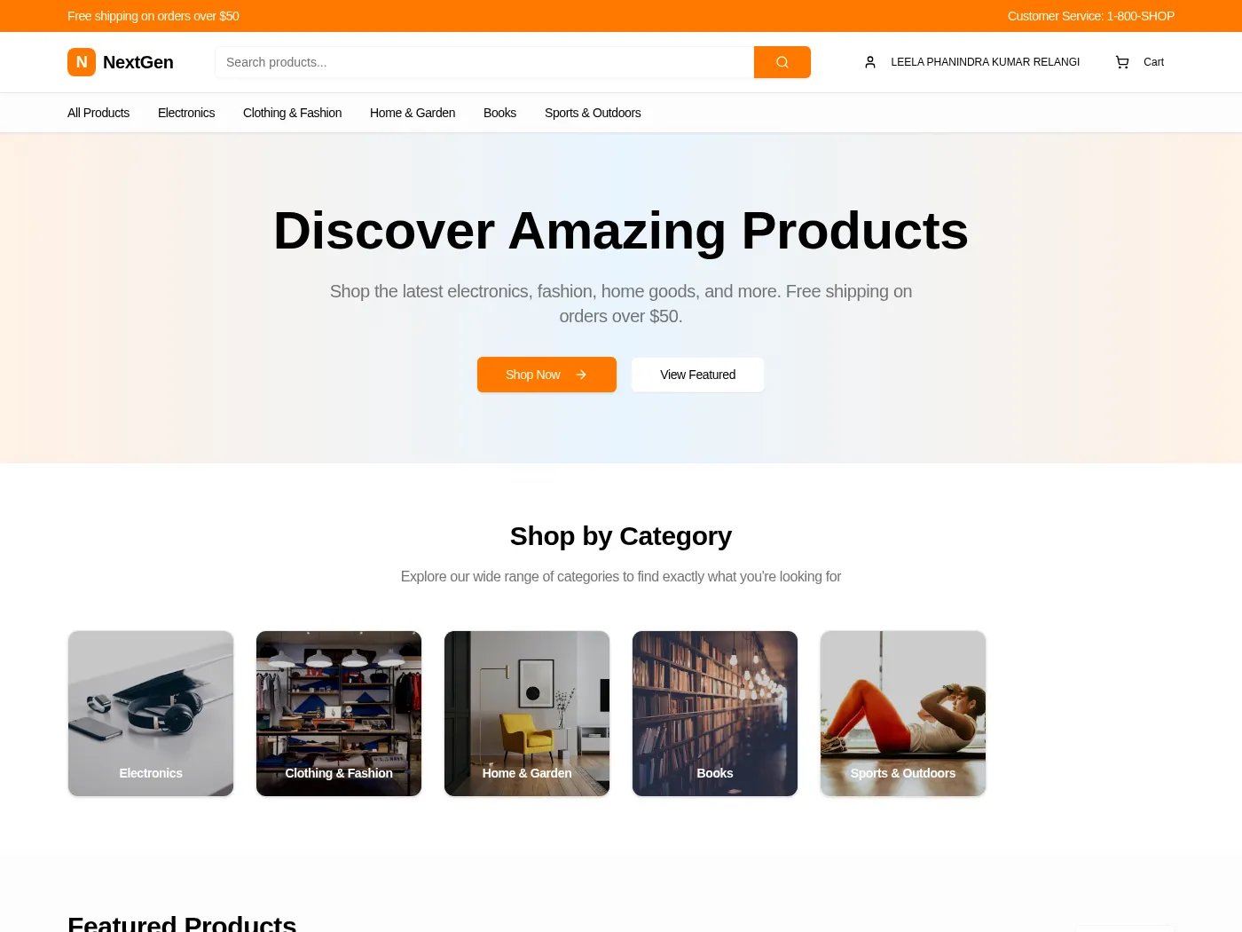NextGen E-Commerce Storefront
