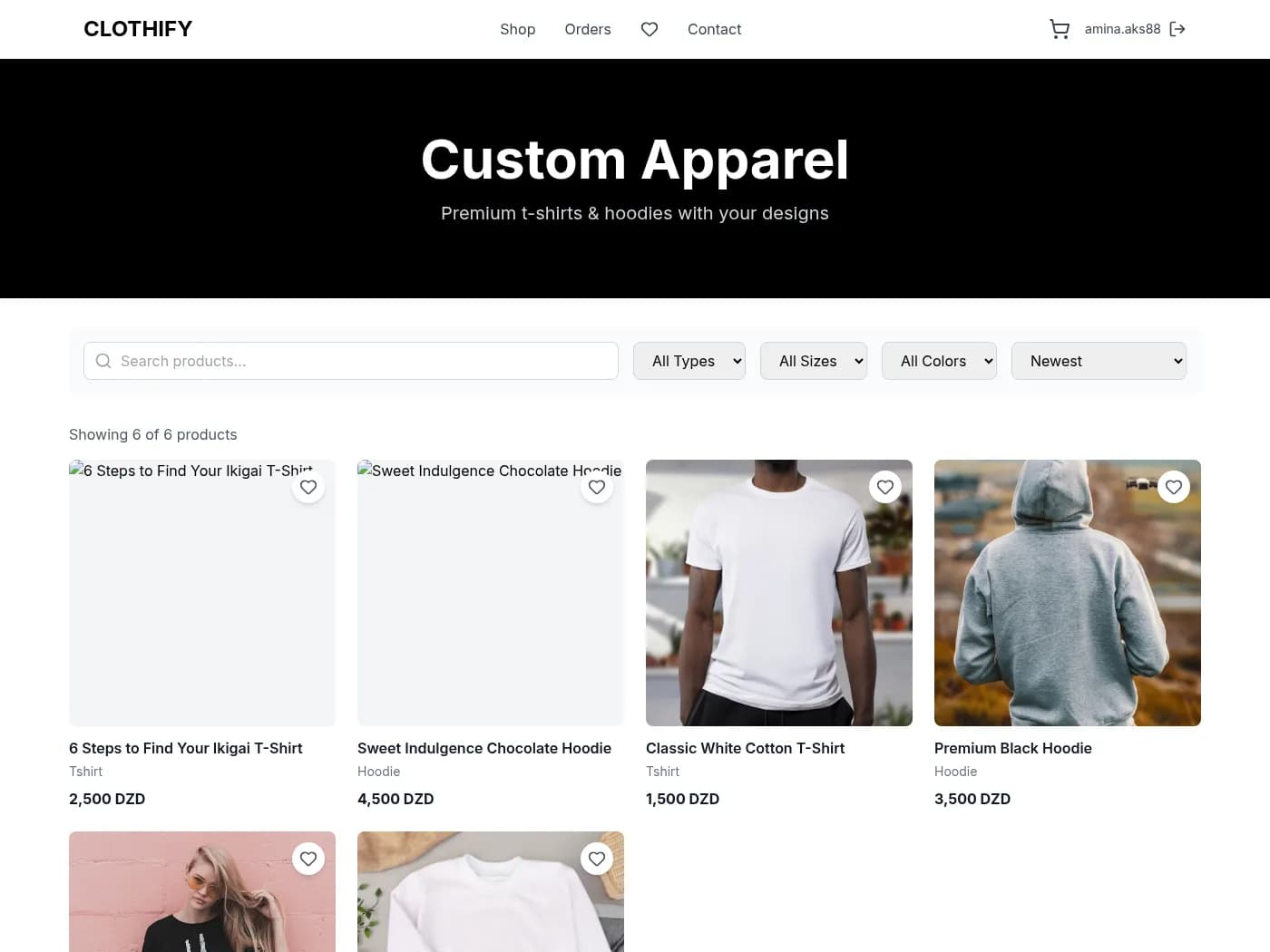 Clothify: Next.js + Firebase E-commerce for Custom Apparel