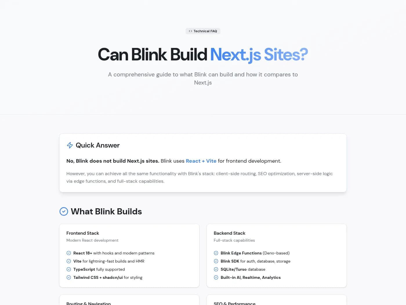 Next.js Sites Builder FAQ