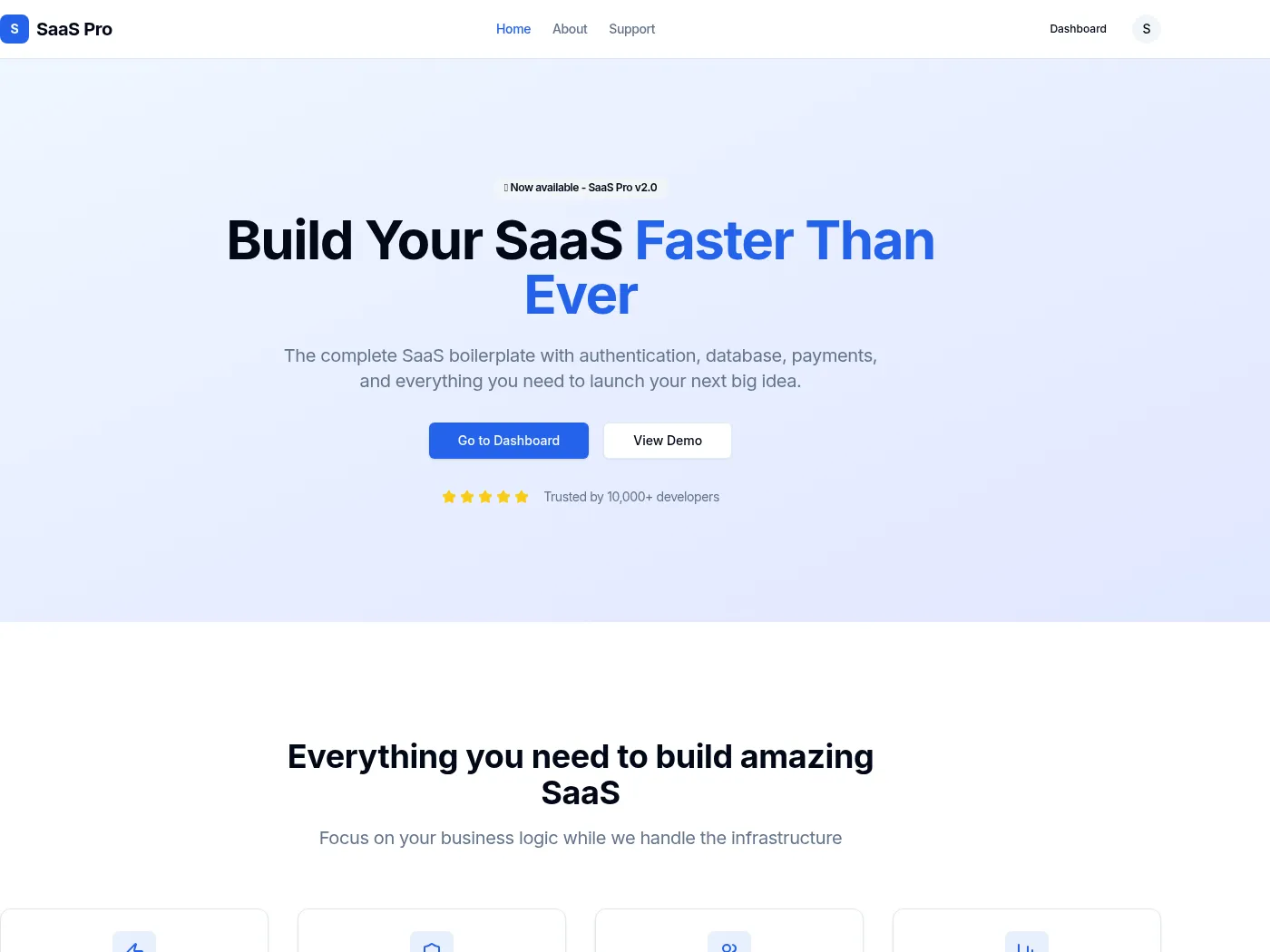 Next.js 15 SaaS Boilerplate with Clerk, Convex, and Tailwind