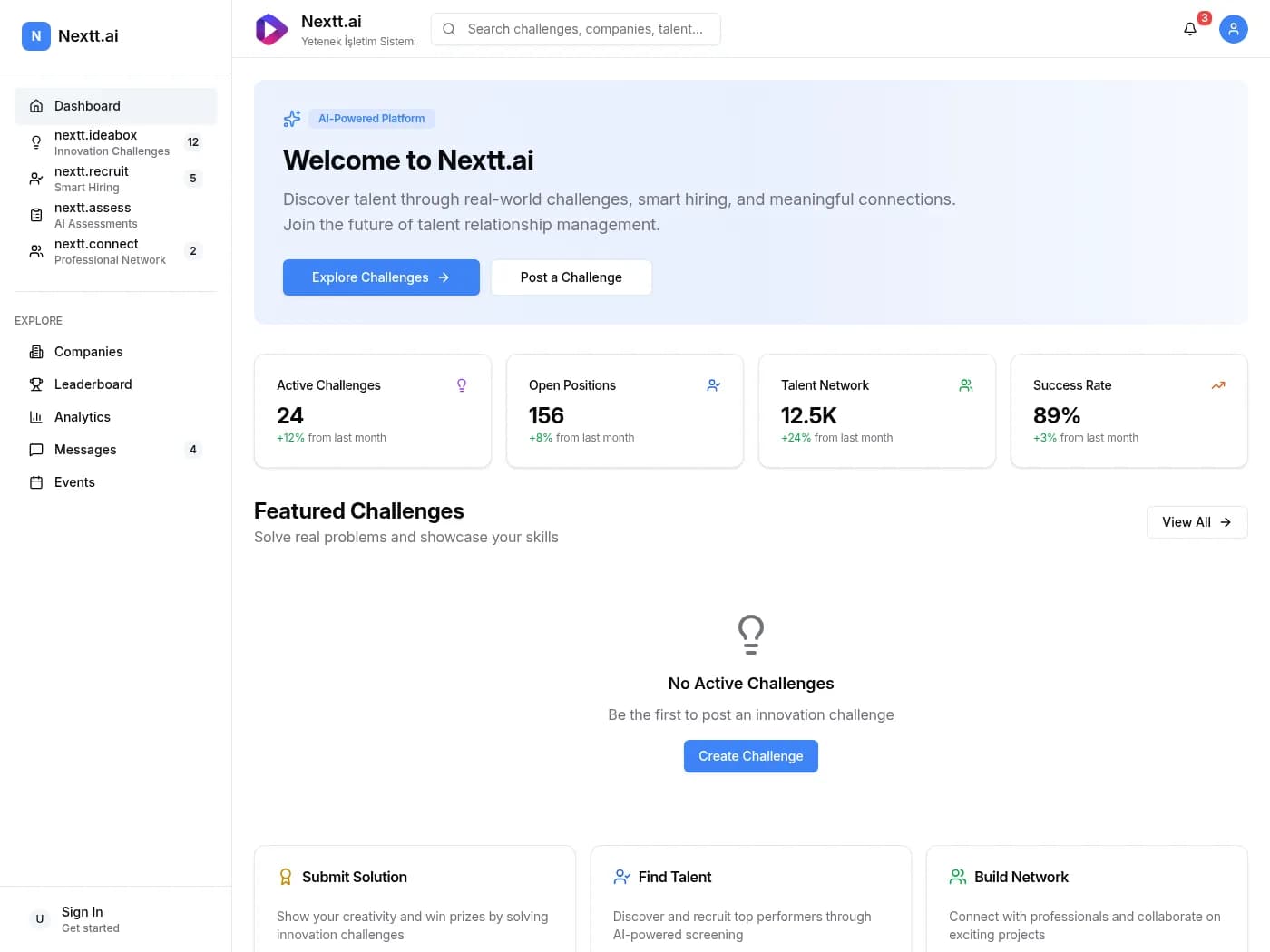 Nextt.ai - AI-Powered Talent Relationship & Innovation Platform