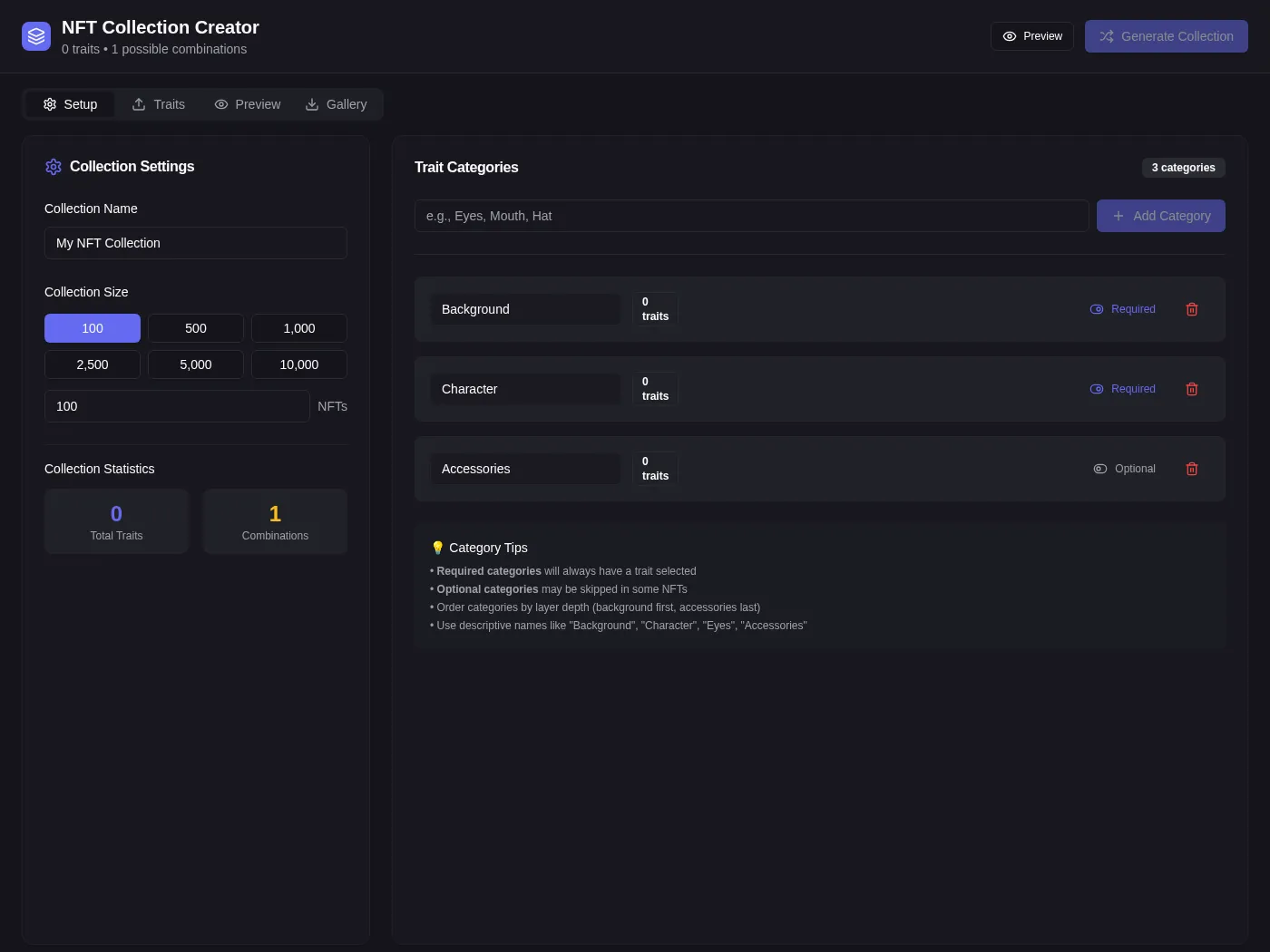 NFT Collection Creator