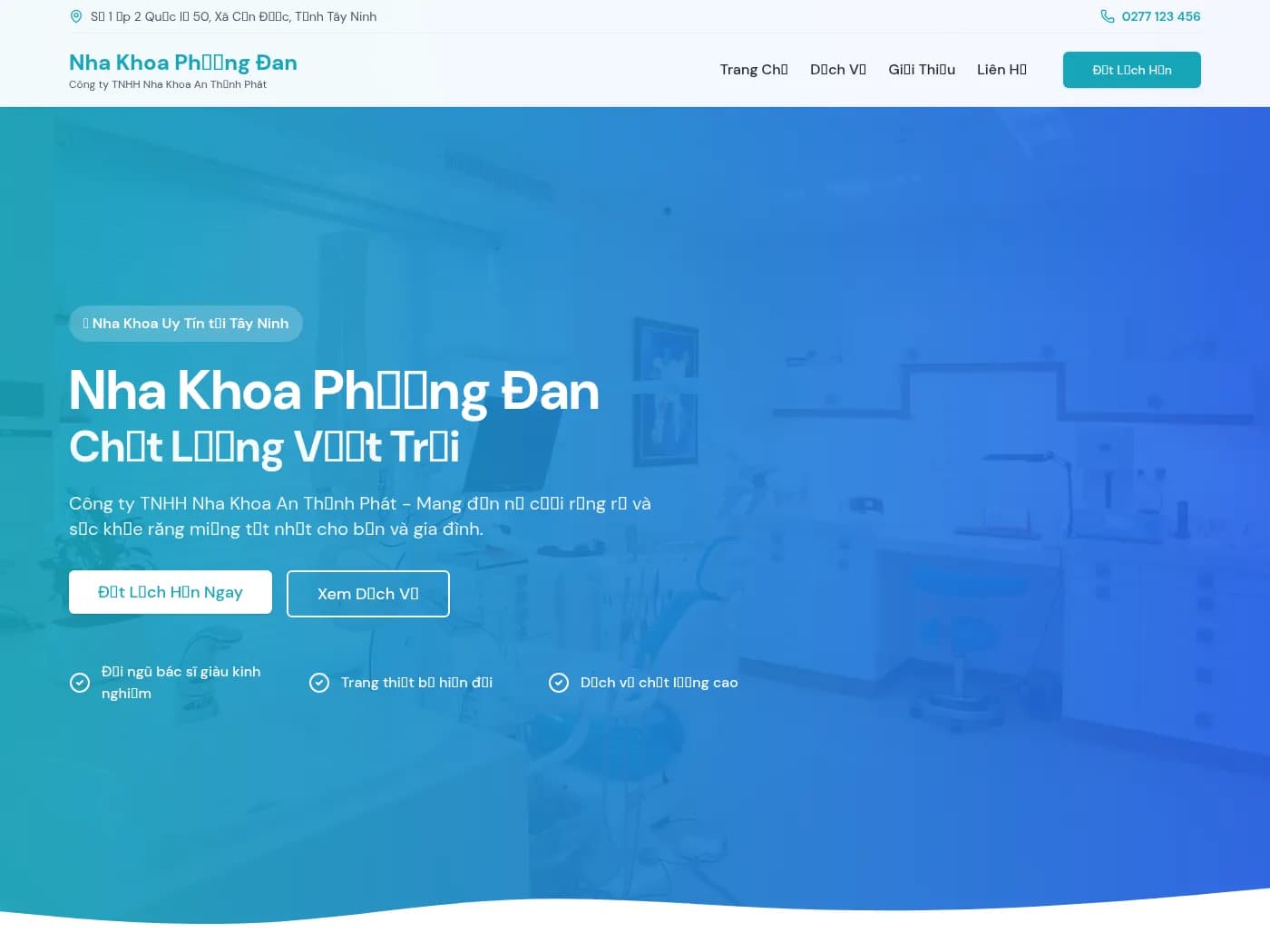 Nha Khoa Phương Đan - Website Giới Thiệu Công Ty TNHH Nha Khoa An Thịnh Phát
