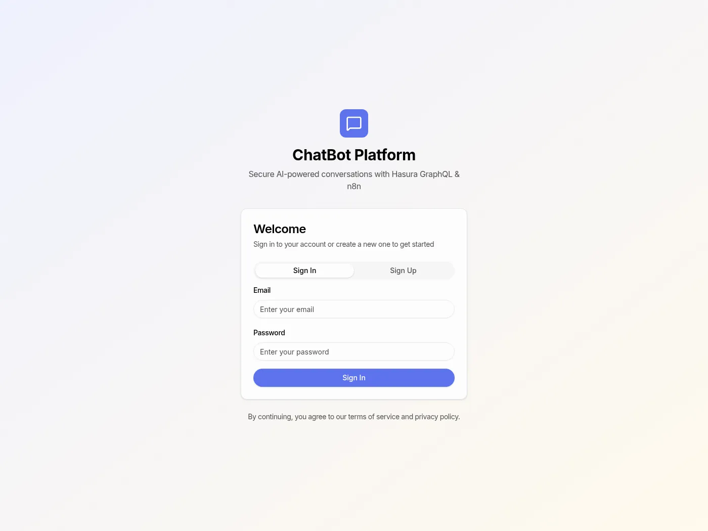 Nhost-Hasura Chatbot Platform with n8n & OpenRouter Integration
