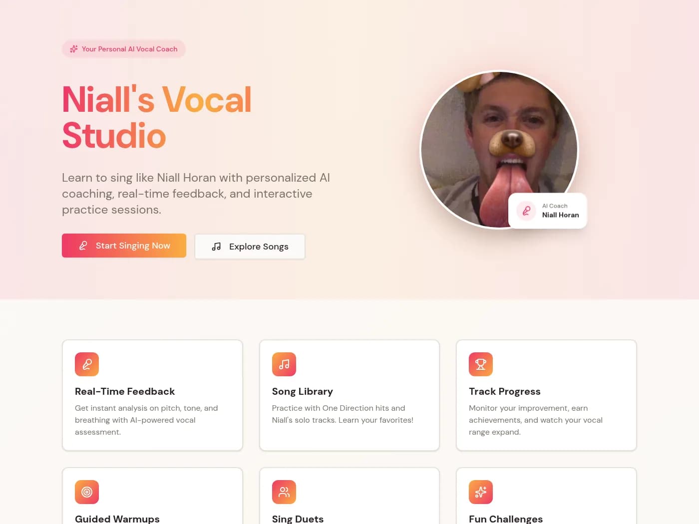 Niall AI Vocal Coach