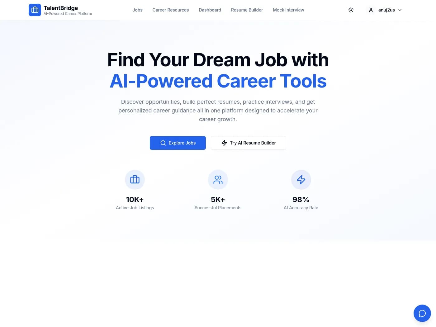 Niche Job Board with AI Resume Builder & Mock Interviews