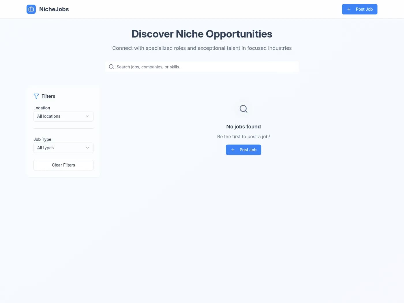 Focused Job Board for Niche Talent Discovery