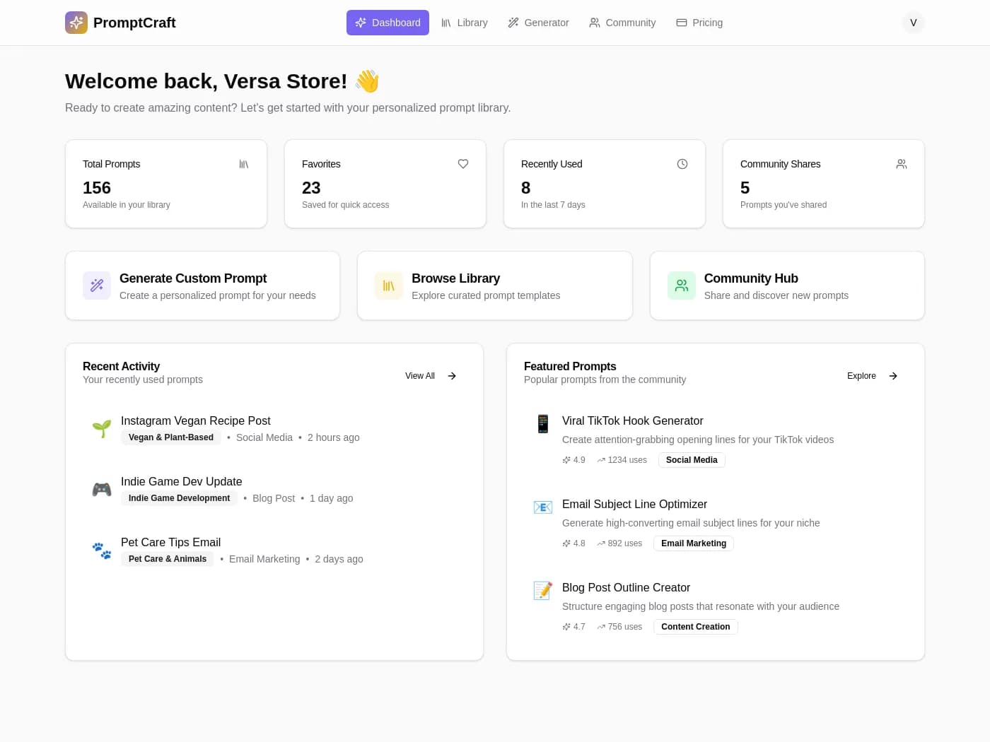 AI-Powered Prompt Library for Niche Content Creators