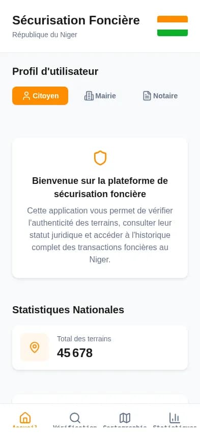 Niger Land Security Mobile App