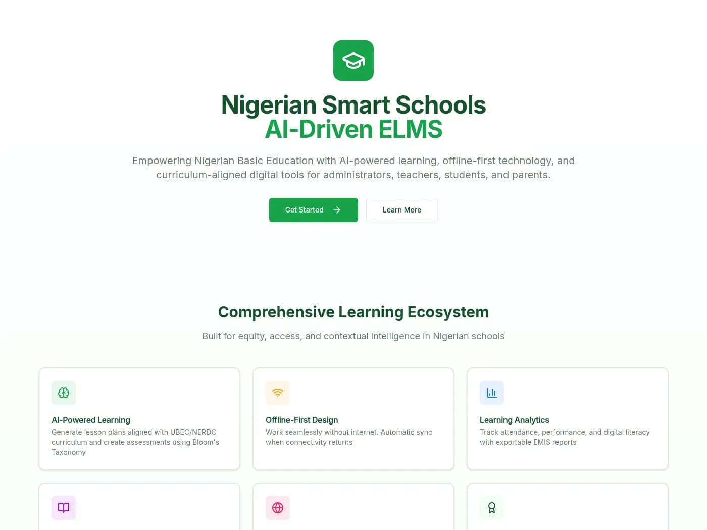 Nigerian Smart Schools AI-Driven Education & Learning Management System