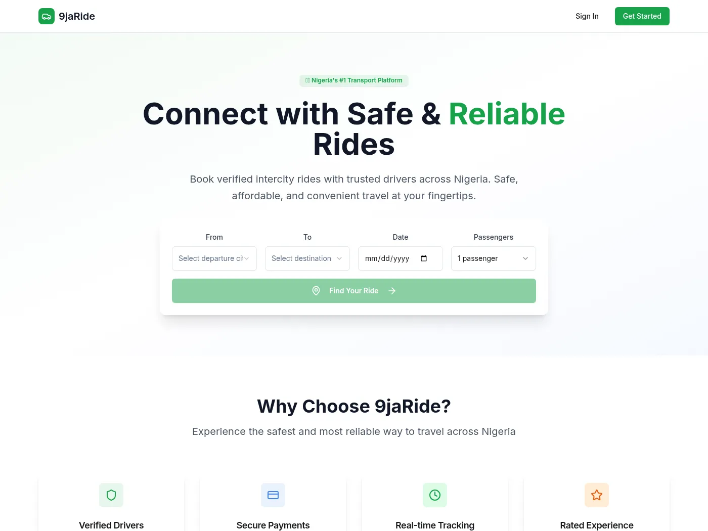 Nigerian Transport Connect: Smart Carpool Booking Platform