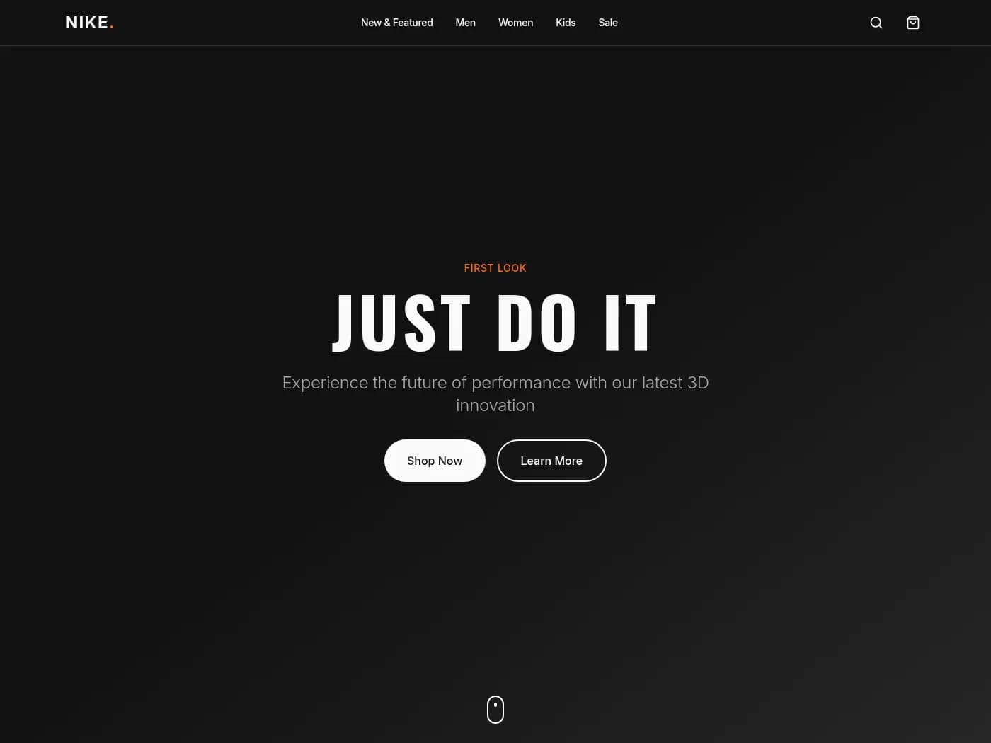 Nike-Inspired Professional 3D Website