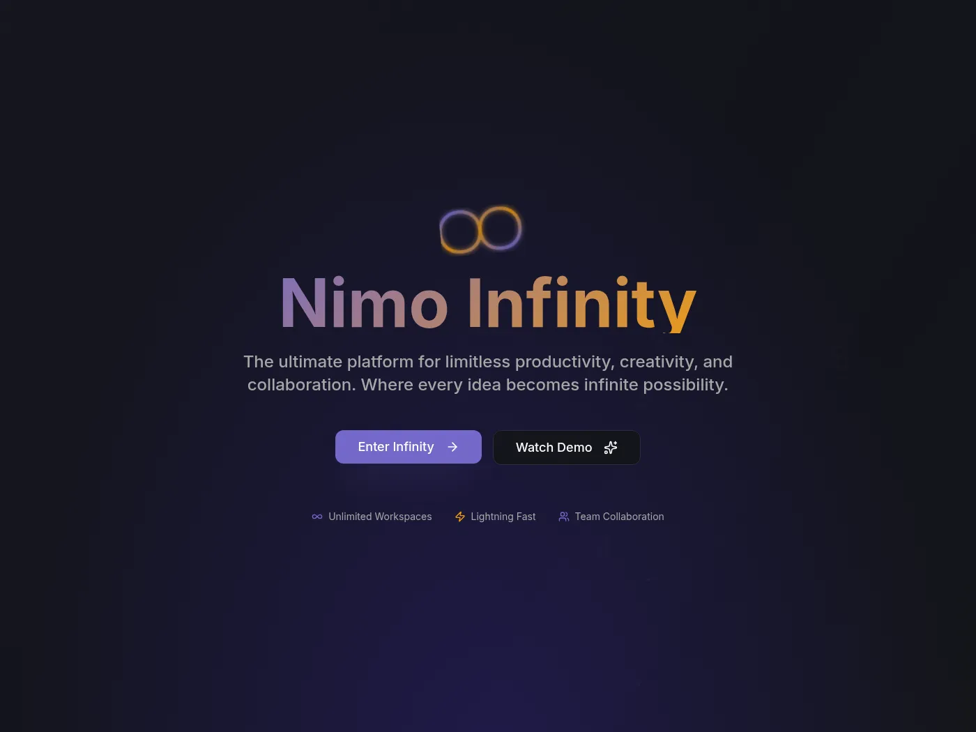 Nimo Infinity Platform