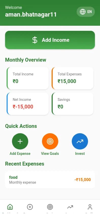 Nivesh Saathi: Personal Finance App for Metro Blue-Collar Workers