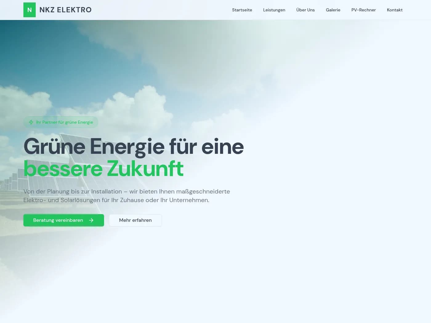 NKZ Elektro Website Redesign and Optimization