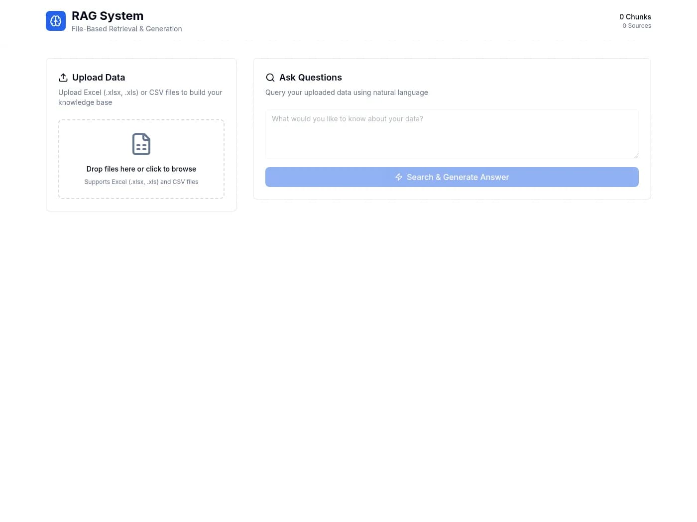 No-Code File-Based RAG System