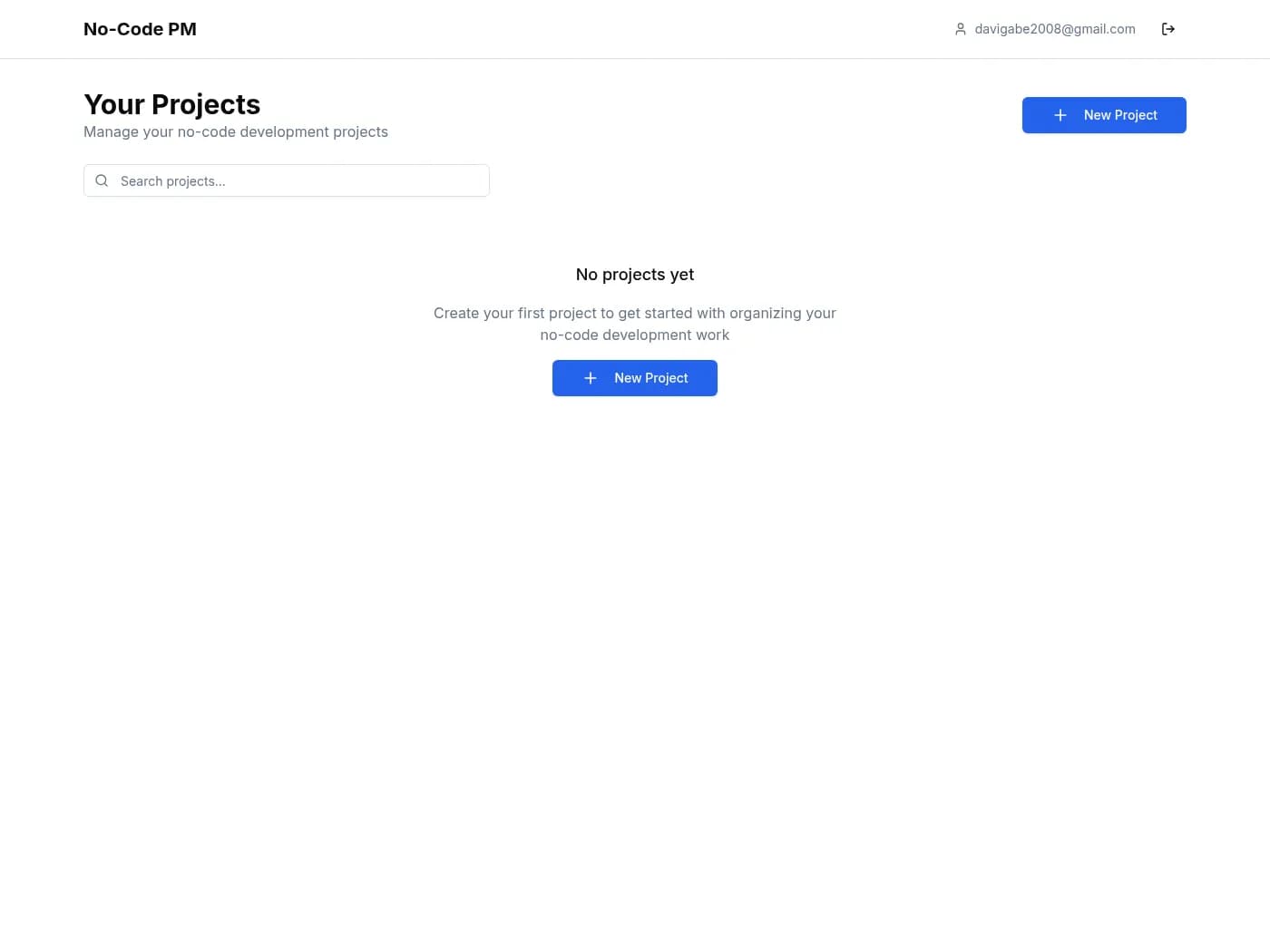 No-Code Project Management System