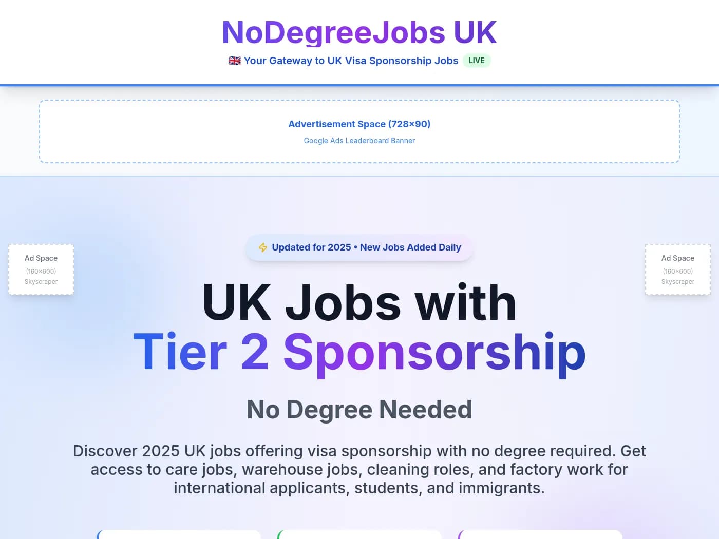 NoDegreeJobs UK – Visa Sponsorship Job Directory for International Applicants