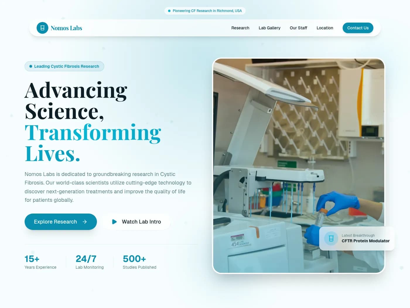 Nomos Labs Research Site