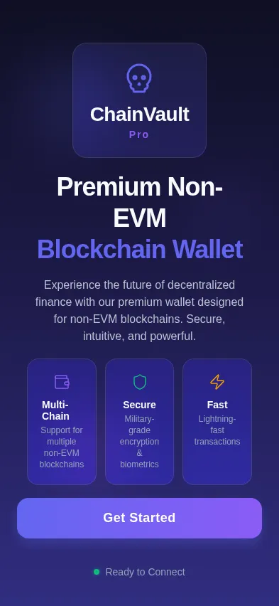 Non-EVM Blockchain Native Wallet for iOS