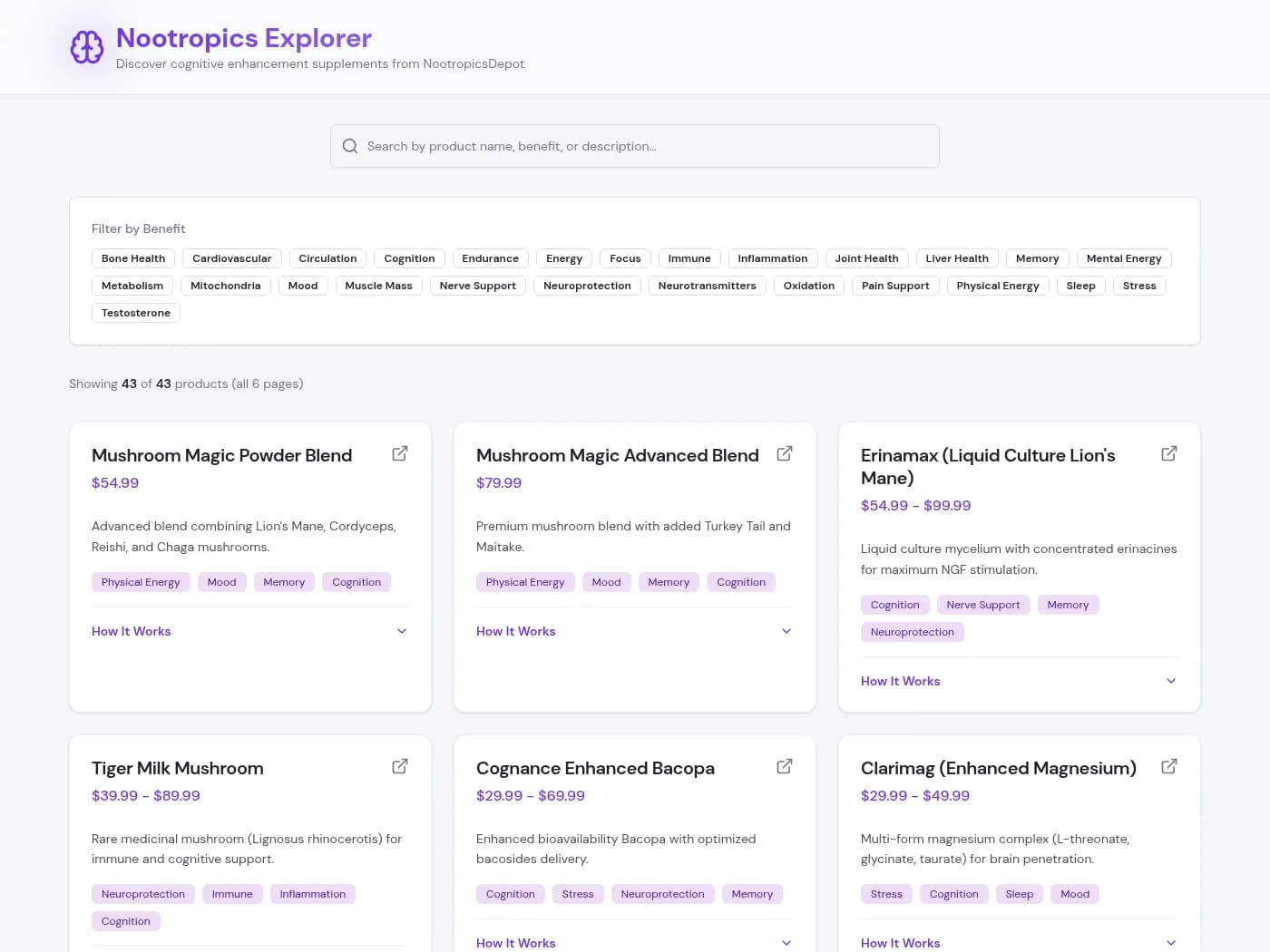 Nootropics Product Scraper & Subjective Effect Analyzer