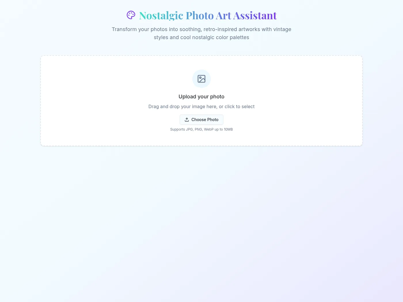 Nostalgic Photo Art Assistant
