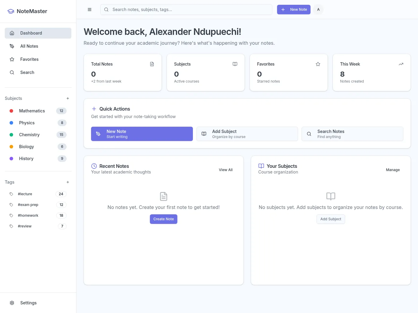 NoteMaster: Smart Note Taking for Post-Secondary Students