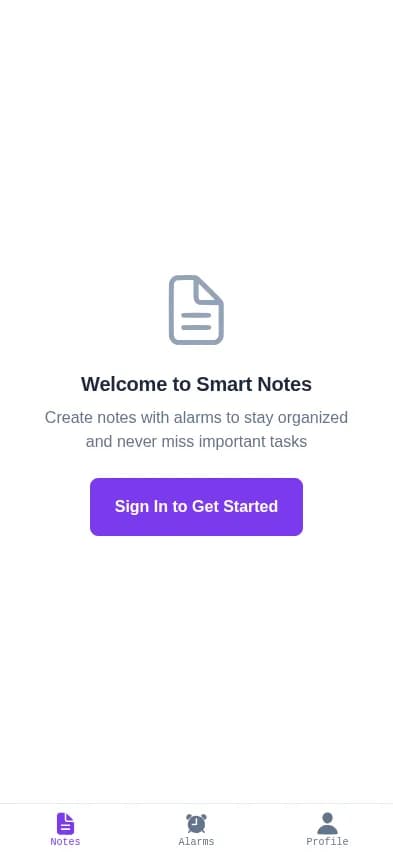 Smart Notes & Alarm