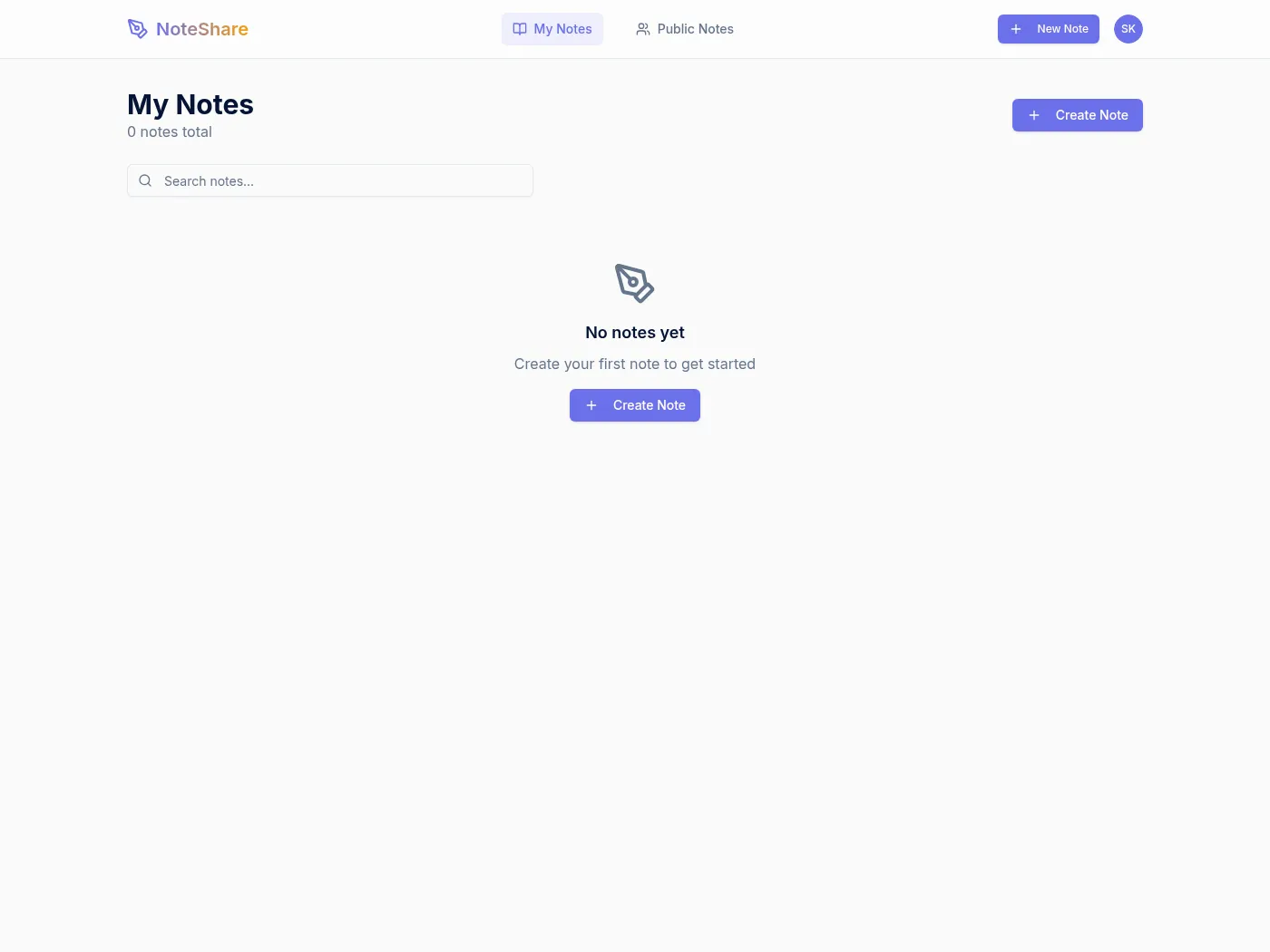 NoteShare: Collaborative Note Taking App