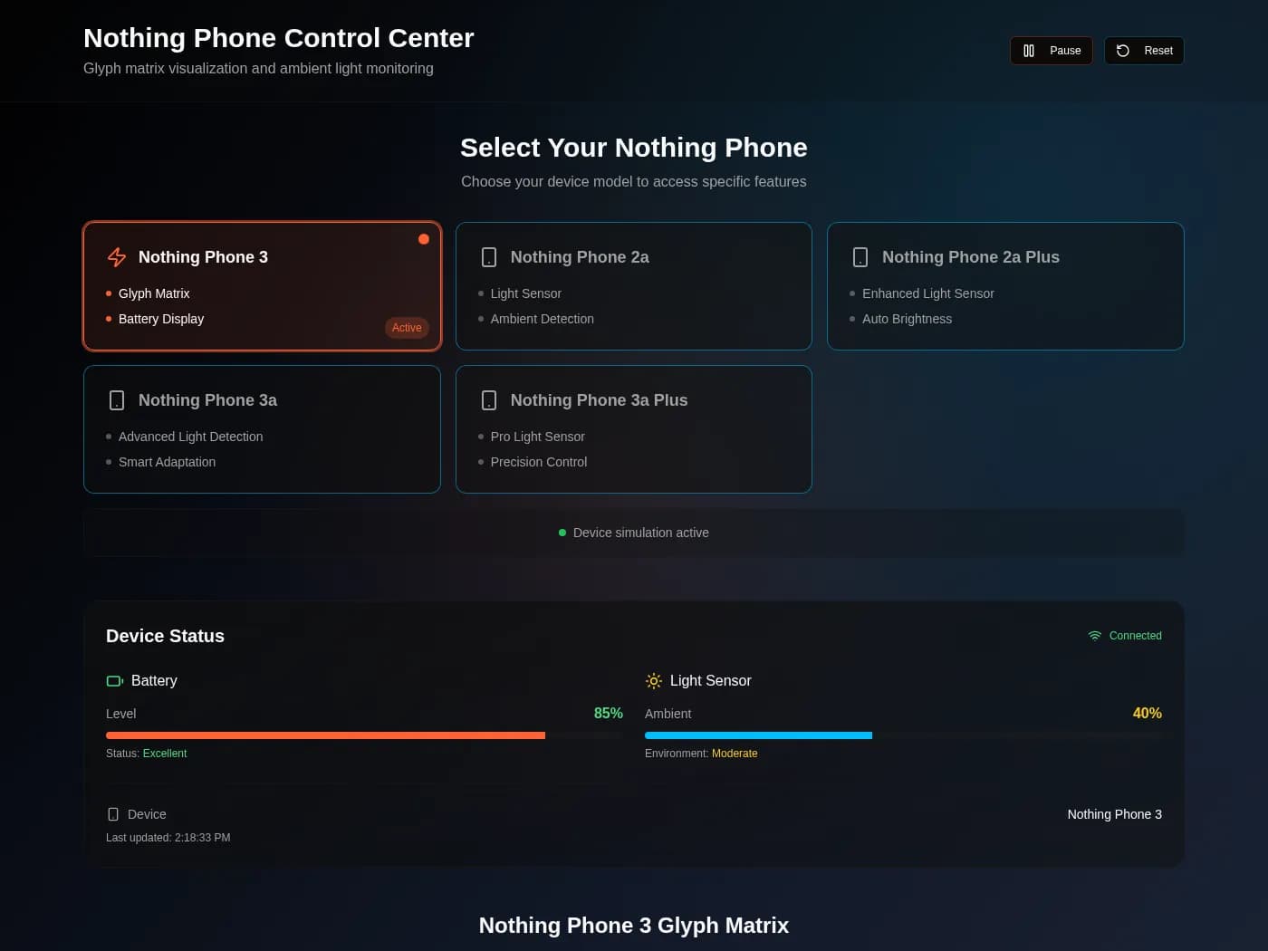 Nothing Phone Glyph Battery & Light Indicator