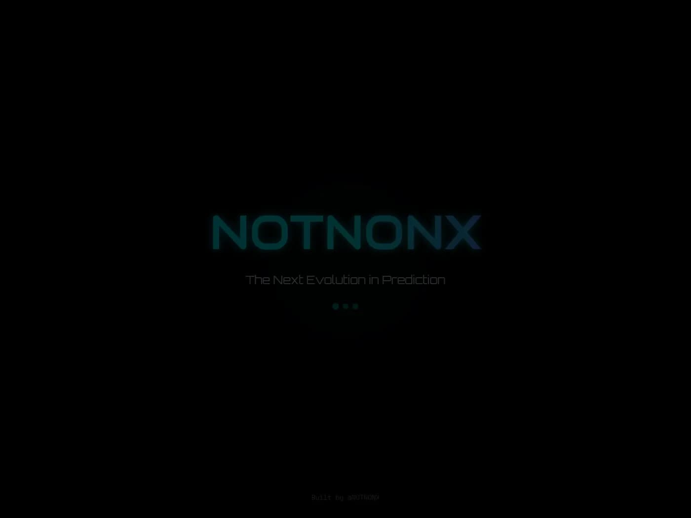 NOTNONX Futuristic AI Brand Website