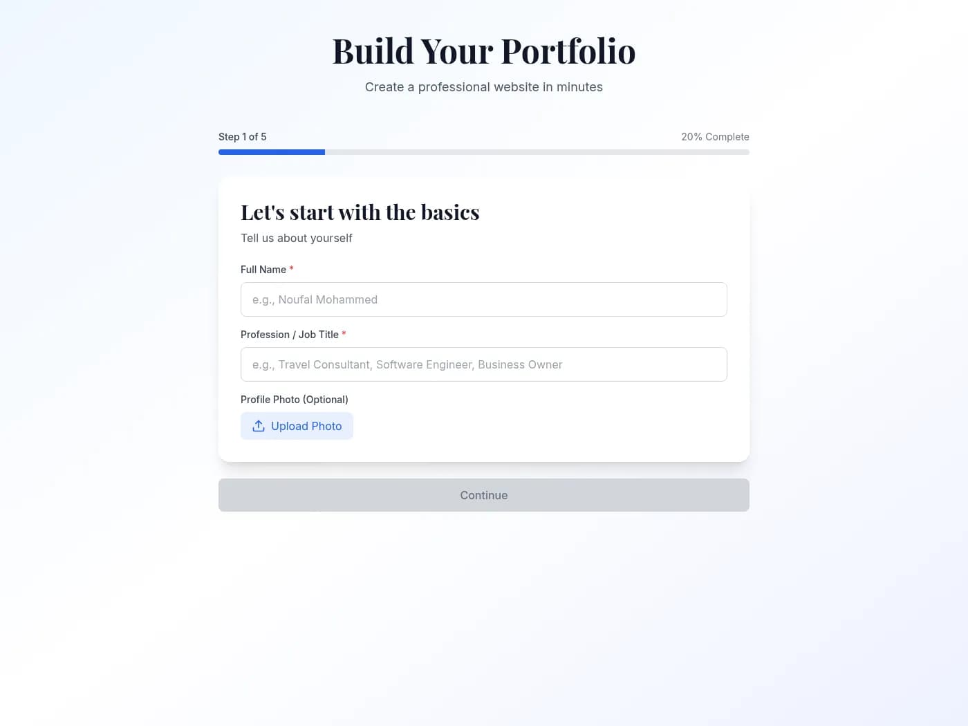 Noufal's Personal Portfolio & Resume Builder