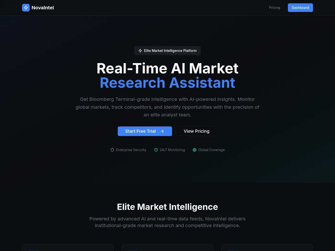 NovaIntel: Real-Time AI Market Research Assistant