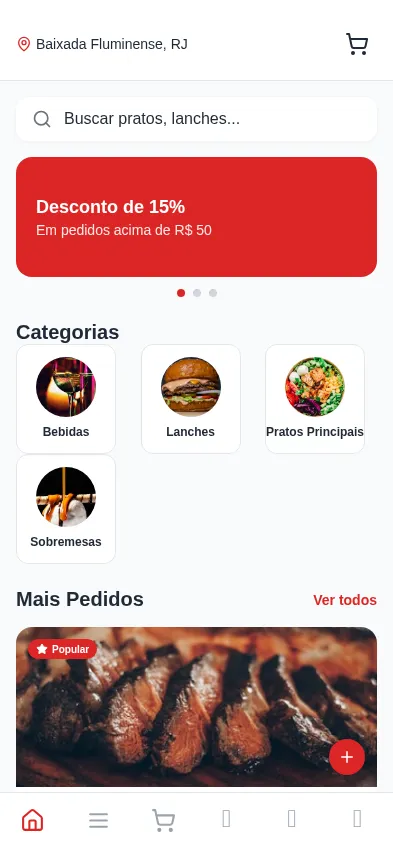 NP Refeições – Delivery Local para a Baixada Fluminense com Painel Web