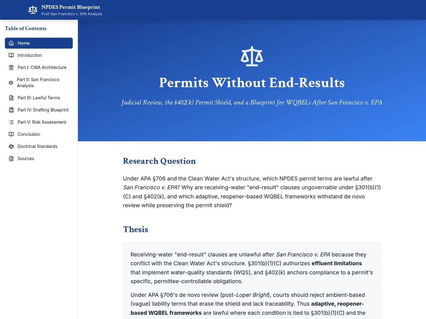 Blueprinting Lawful NPDES Permit Terms After San Francisco v. EPA