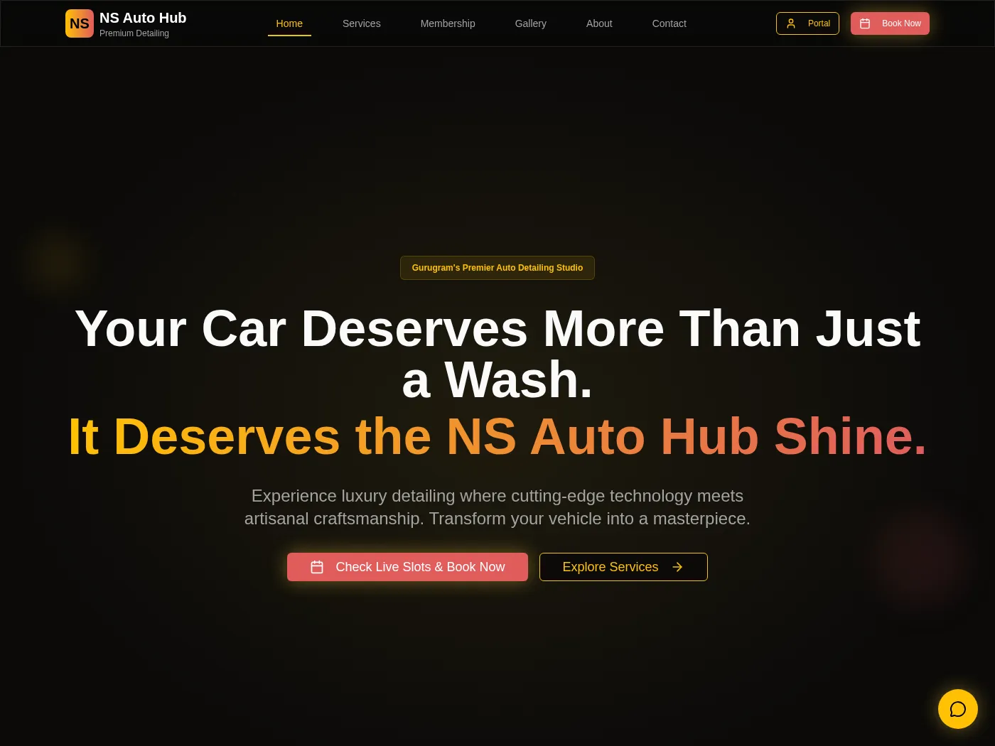NS Auto Hub Premium Website