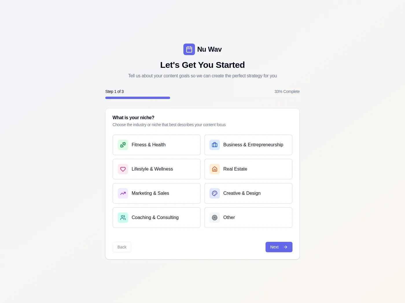 Nu Wav Viral Content Calendar & Outreach SaaS