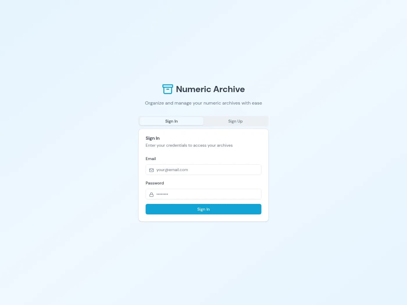 Numeric Archive Platform