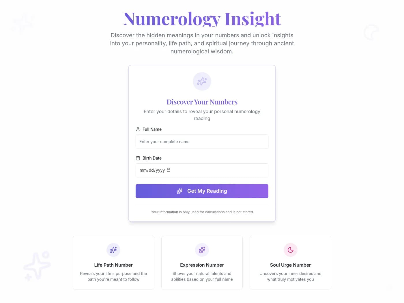 Numerology Insight App