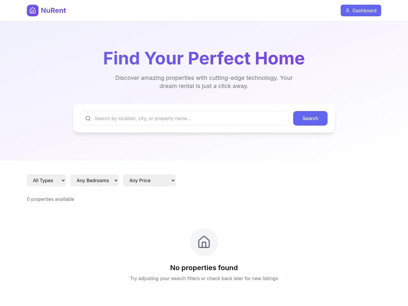 NuRent - Next-Gen Property Rental Platform