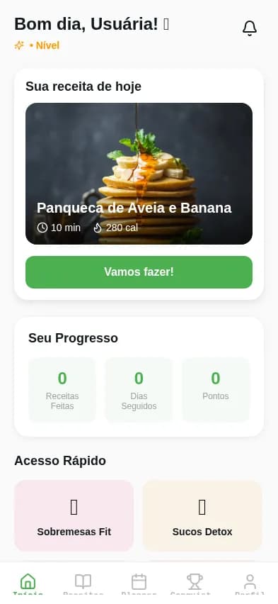 Nutri Morning App - Transforme Suas Manhãs com Receitas Saudáveis e Gamificação