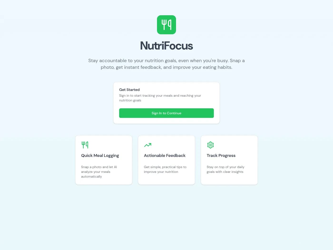 NutriFocus Accountability App